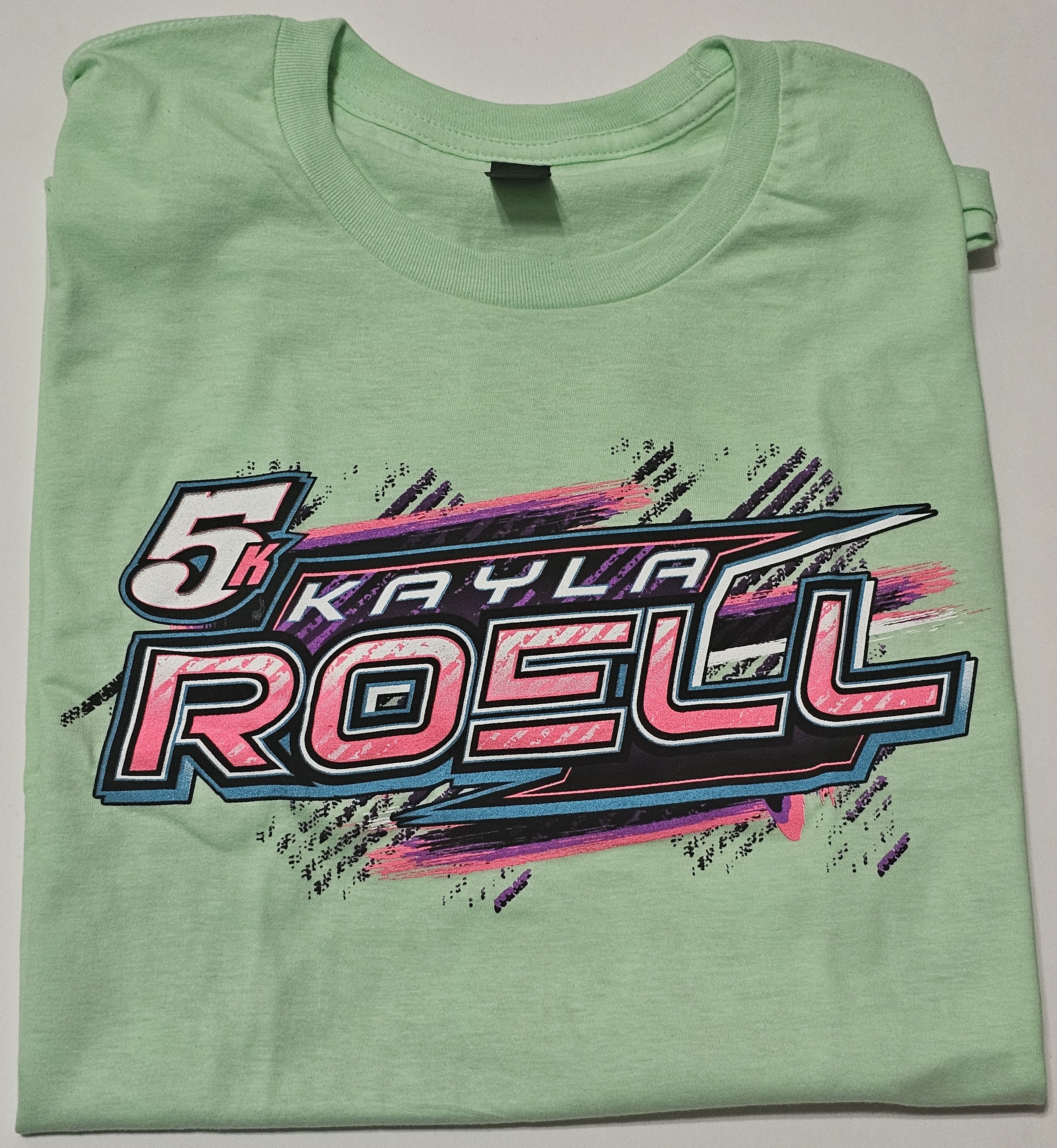 2024 design Adult mint Unisex tshirt | Kayla Roell Racing